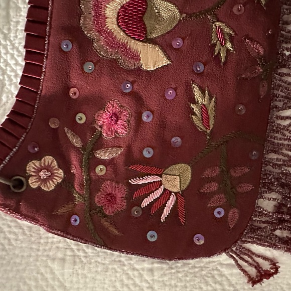Express | Bags | Express Embroidered Burgundy Bag | Poshmark